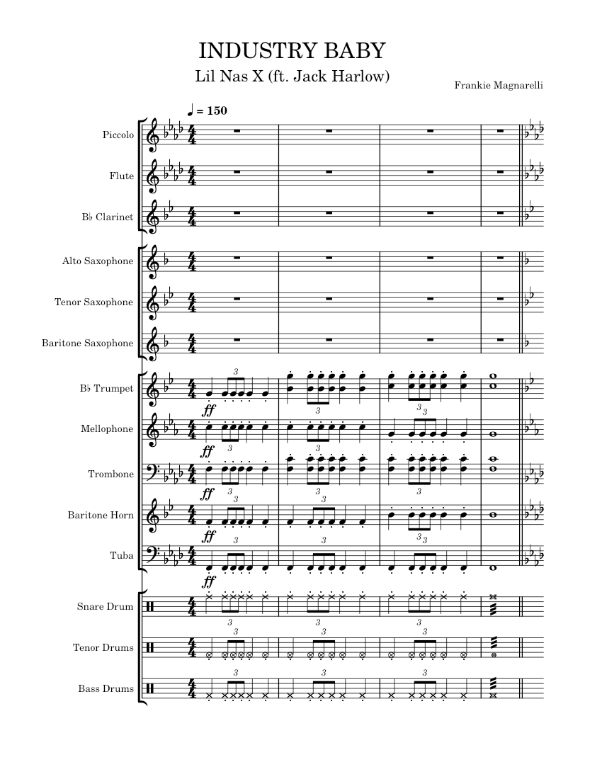 Industry Baby – Lil Nas X and Jack Harlow INDUSTRY BABY - piano tutorial