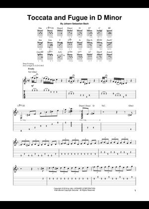 Toccata and Fugue in D minor, BWV 565 – Johann Sebastian Bach for Tenor ...