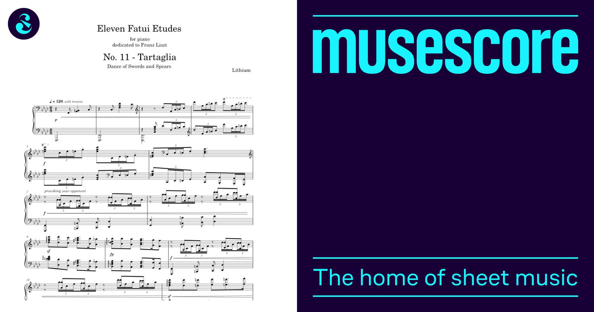 Eleven Fatui Etudes - Lithium Sheet music for Piano (Solo) | Musescore.com