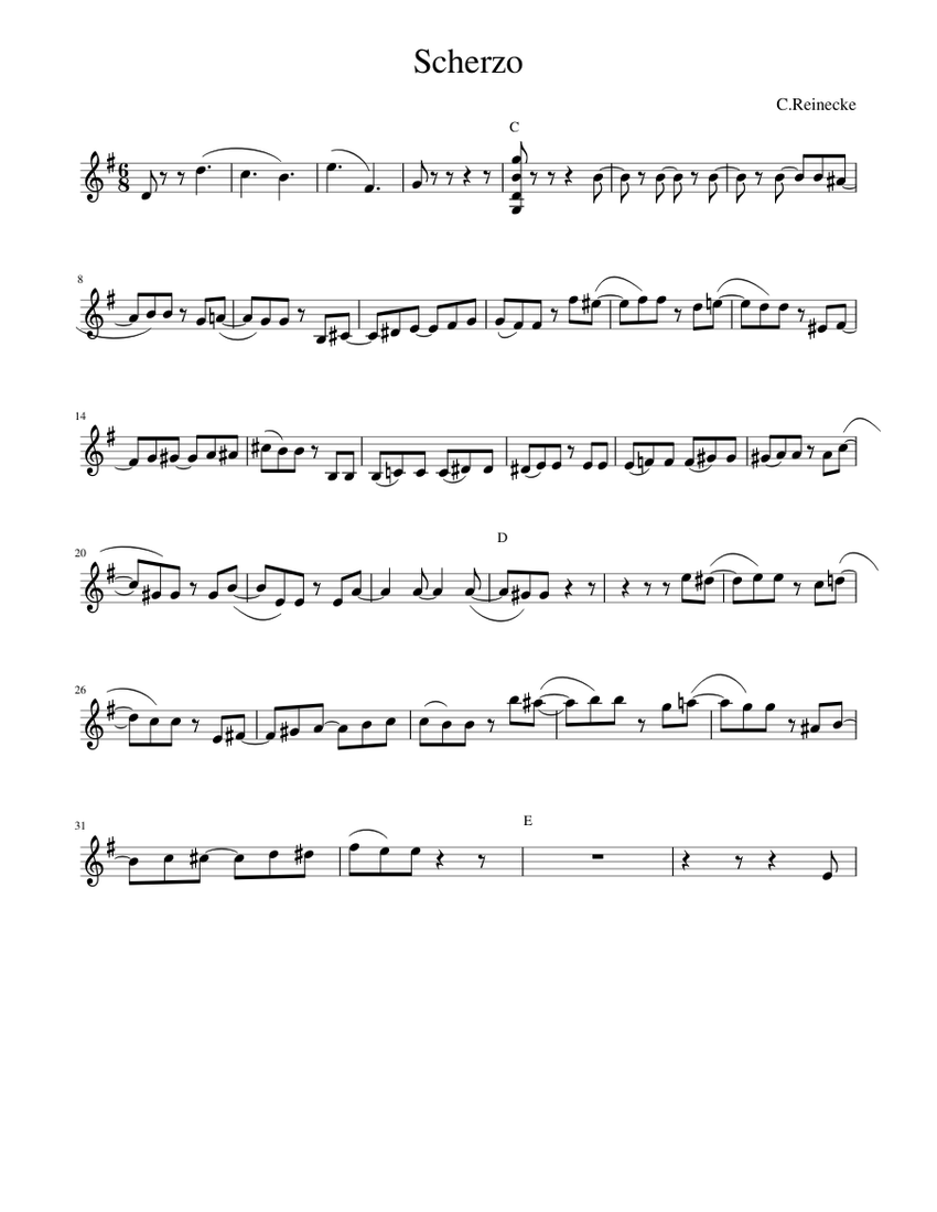 Scherzo Sheet Music for Piano (Solo) easy | MuseScore.com