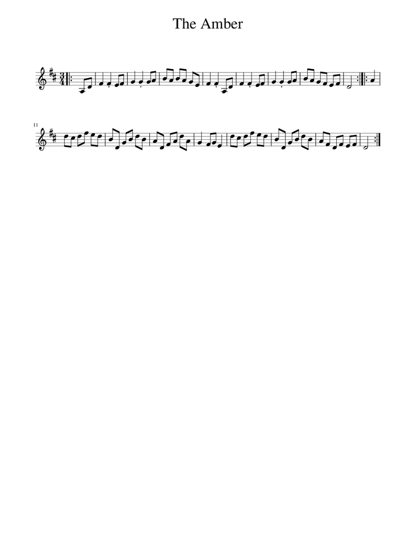 The Amber Sheet music for Piano (Solo) Easy | Musescore.com