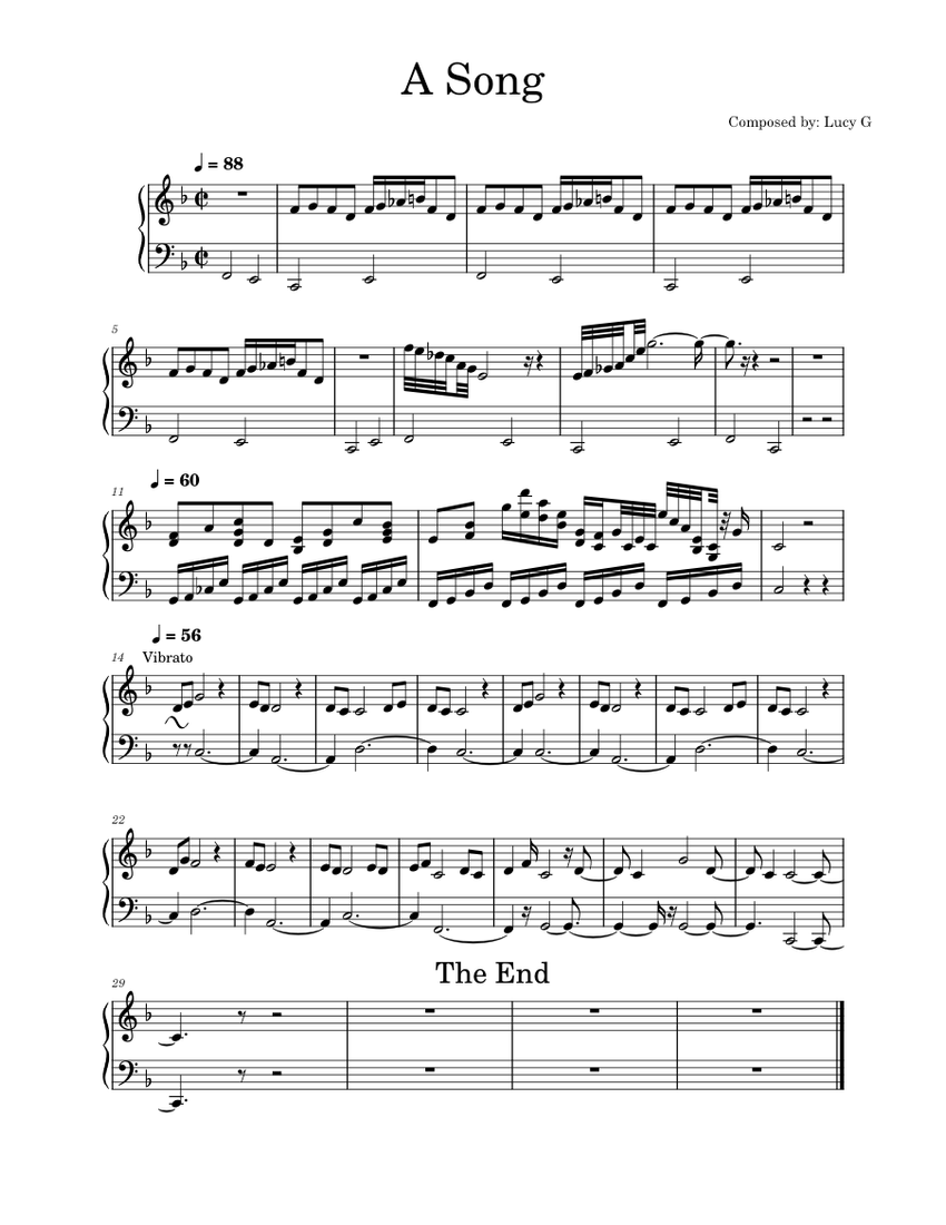 A Song That was Made for Fun Sheet music for Piano (Solo) | Musescore.com