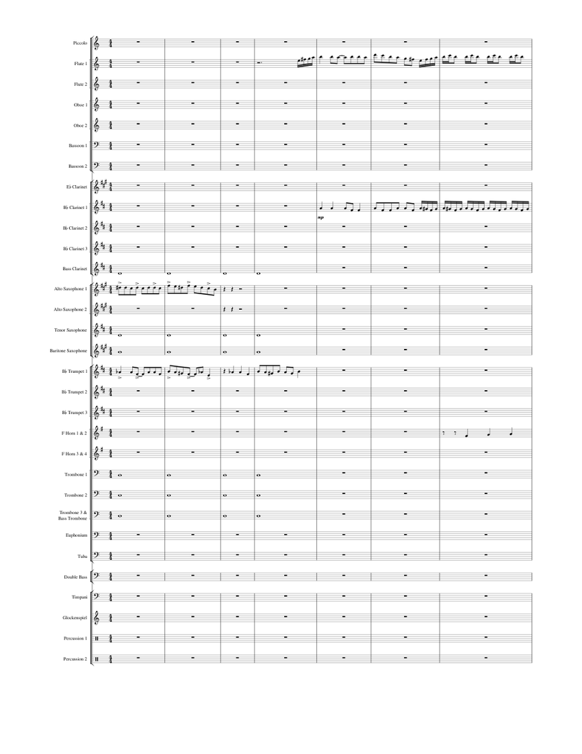 Concert Band Work in Progress Sheet music for Trombone, Euphonium, Tuba ...