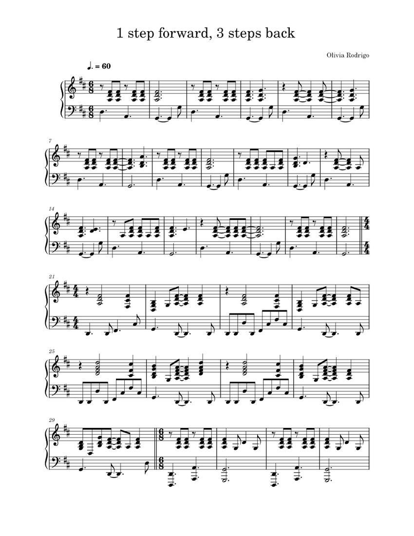 1 step forward, 3 steps back – Olivia Rodrigo 1 step forward, 3 steps ...