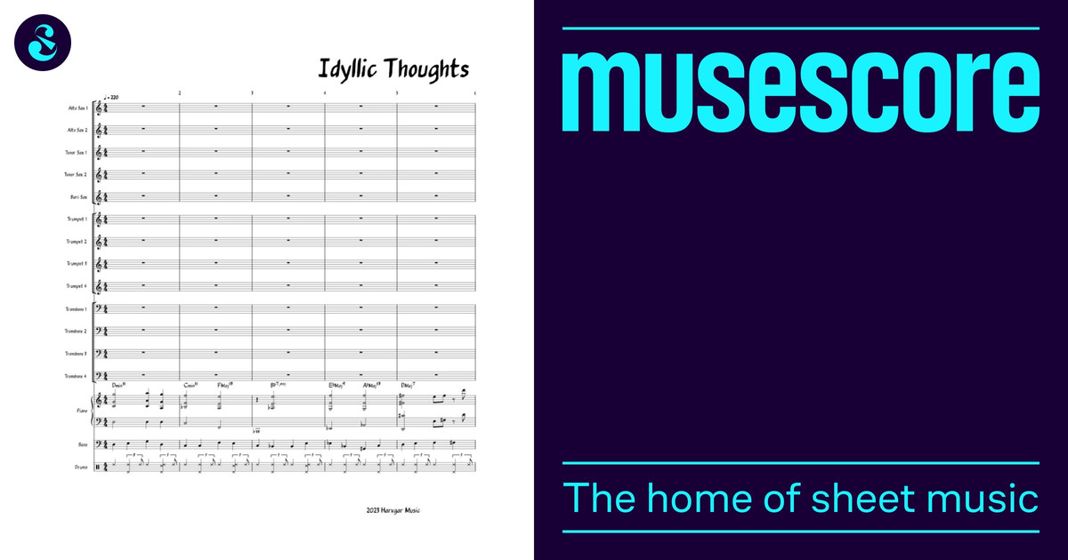 Idyllic Thoughts Sheet music for Piano, Trombone, Saxophone alto ...