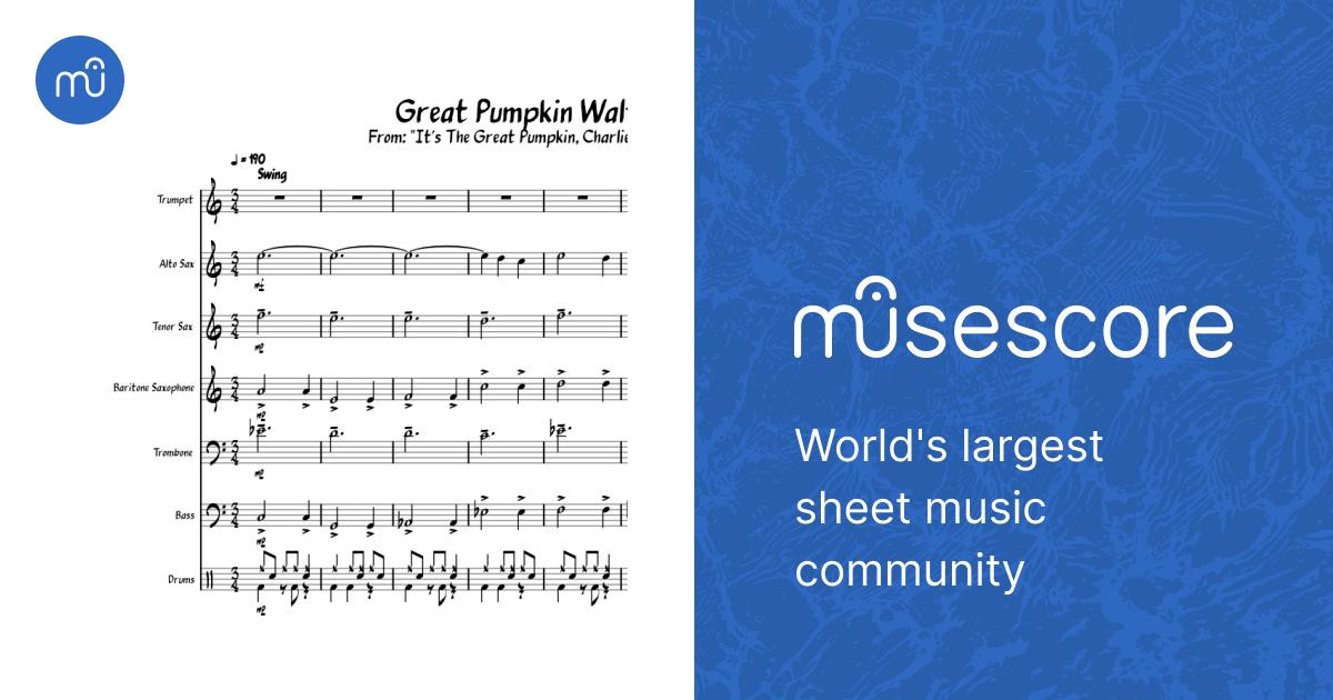 The Great Pumpkin Waltz – Vince Guaraldi Sheet Music for Trombone ...