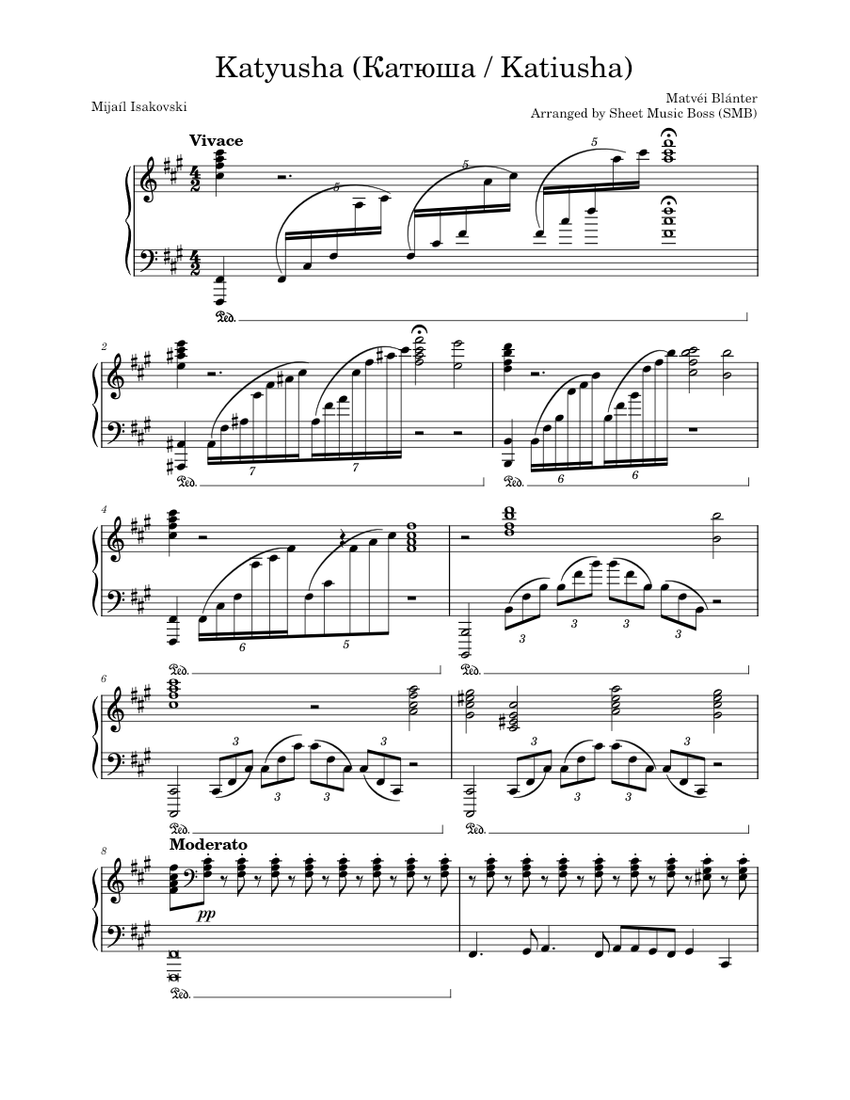 Katyusha – Matvey Blanter Katyusha (Катюша / Katiusha) - Matvéi Blánter ...