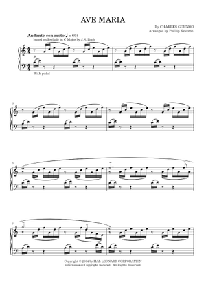Ave Maria Bach Gounod Sheet Music for Violin (Solo) | MuseScore.com