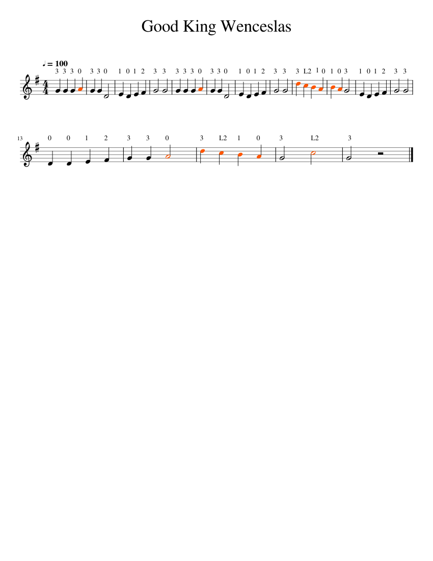 Good King Wenceslas- Violin Sheet Music for Violin (Solo) | MuseScore.com