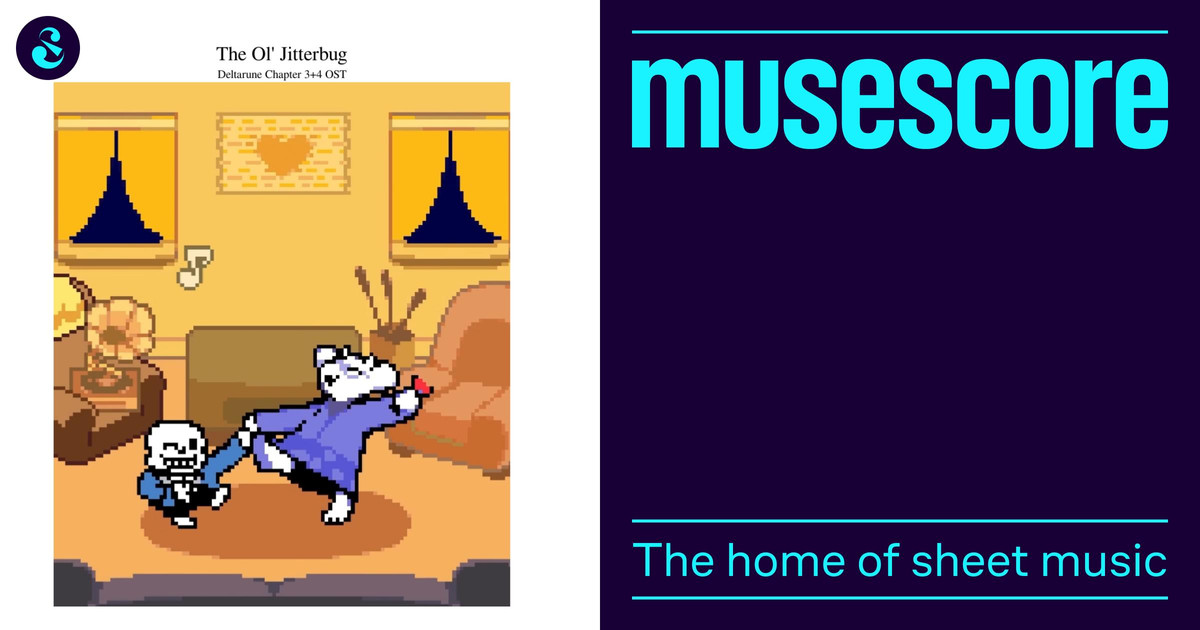 The Ol' Jitterbug - Deltarune Chapter 3+4 OST Sheet Music for Organ ...