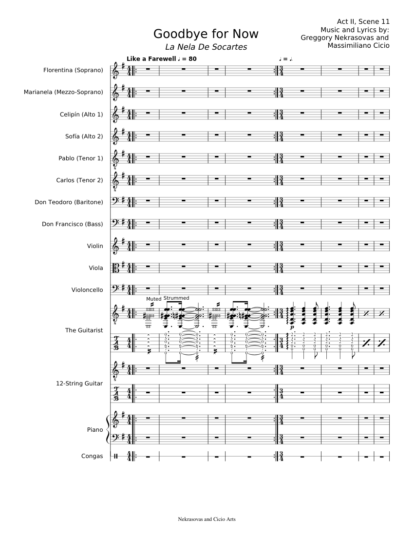 Goodbye for Now Sheet music for Piano, Soprano, Alto, Tenor & more ...