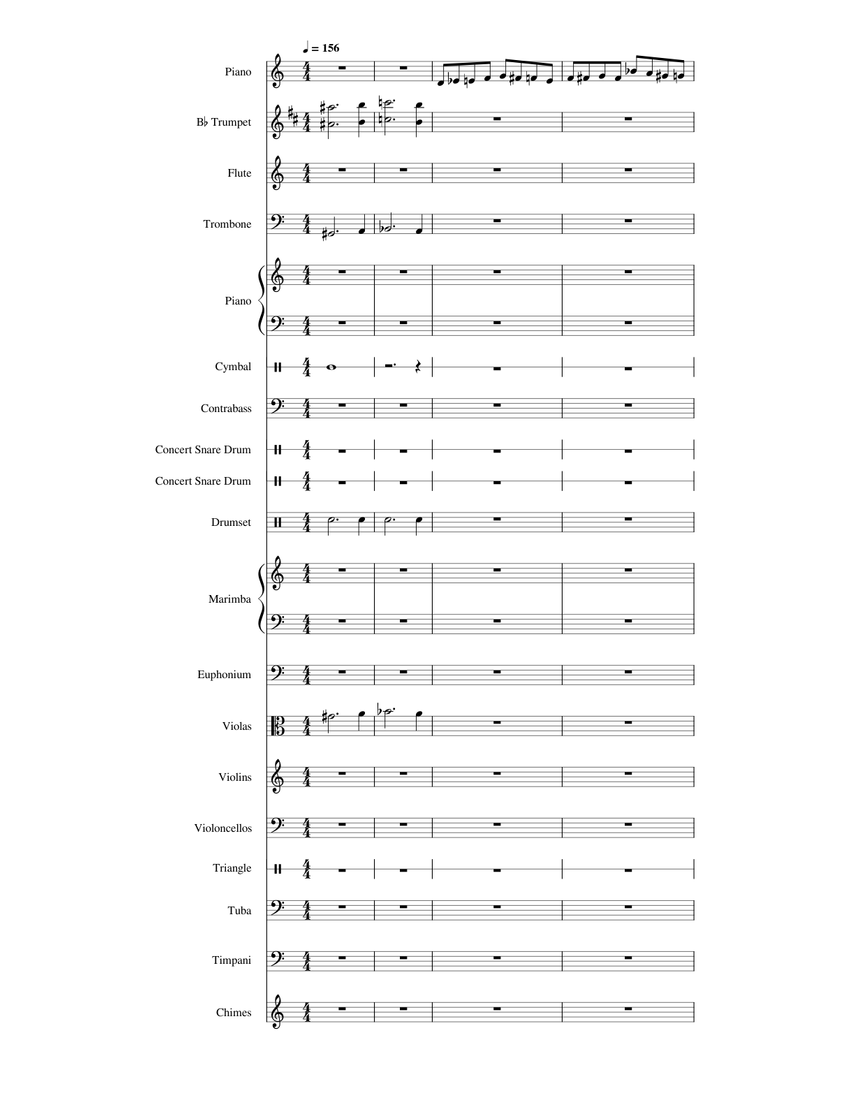 Dark Nebula Empire Theme (Completed) Sheet music for Piano, Trombone ...