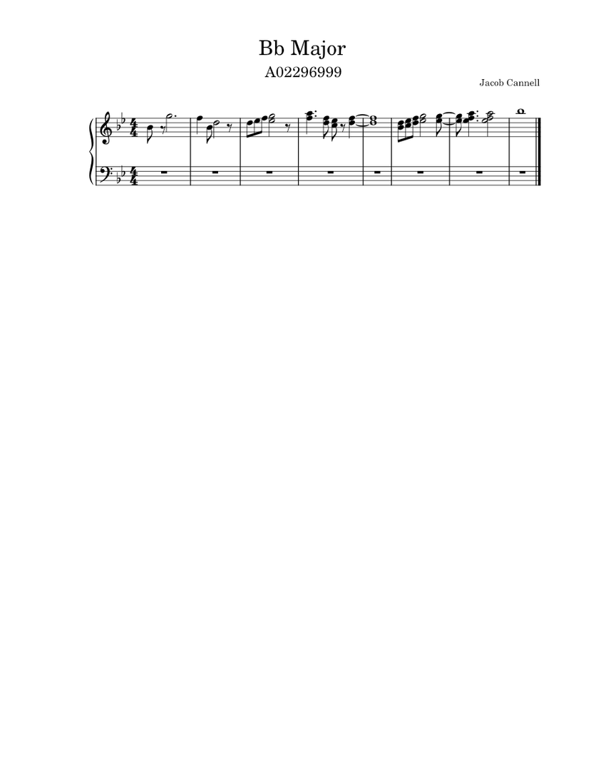 Bb Major Sheet music for Piano (Solo) | Musescore.com