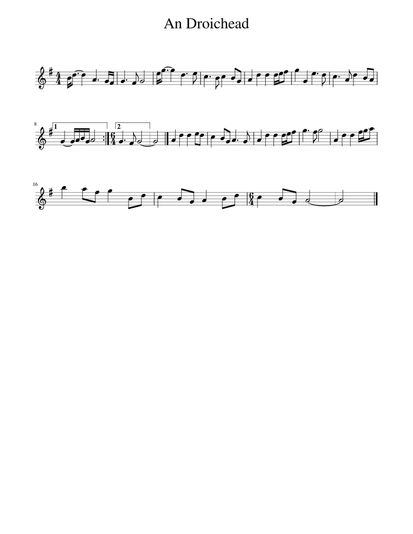 An Droichead Sheet Music for Piano (Solo) Easy | MuseScore.com