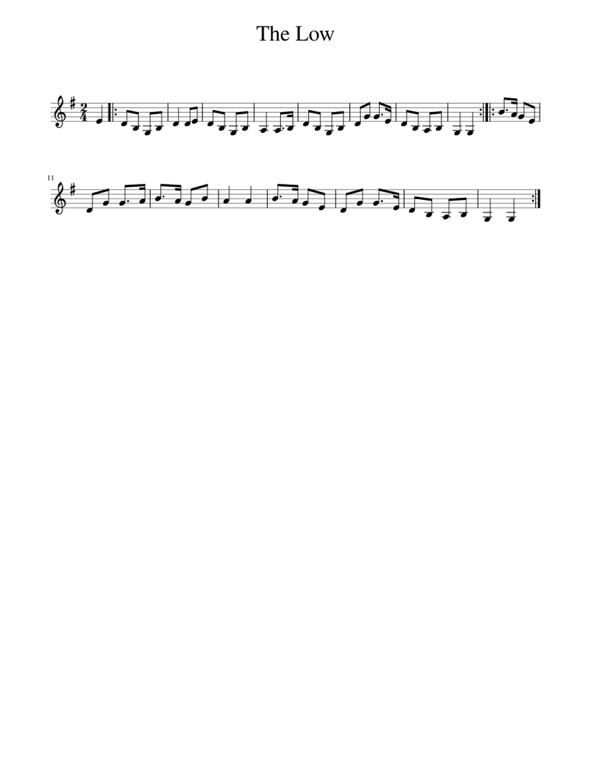 The Low Sheet music for Piano (Solo) Easy | Musescore.com