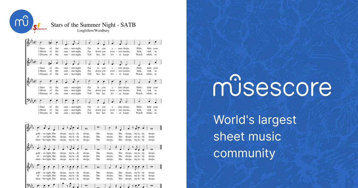 Stars of the summer night – John Liptrot Hatton Sheet music for Soprano ...