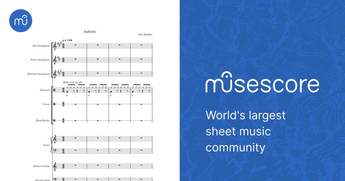 The Land of Tiki Sheet Music for Piano, Saxophone alto, Saxophone tenor ...