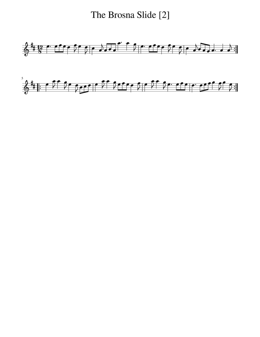 The Brosna Slide Sheet music for Piano (Solo) | Musescore.com