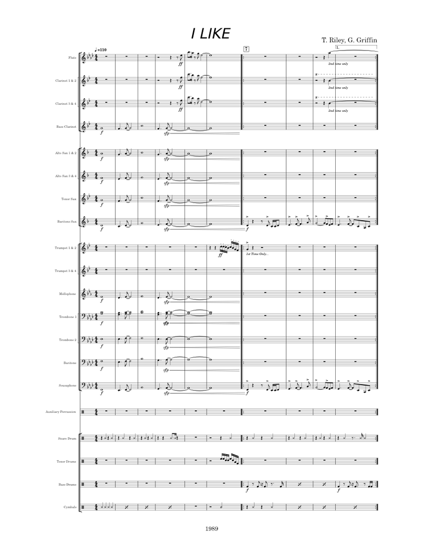 I Like – Teddy Riley / Guy I Like - T. Riley/Guy Sheet Music for ...