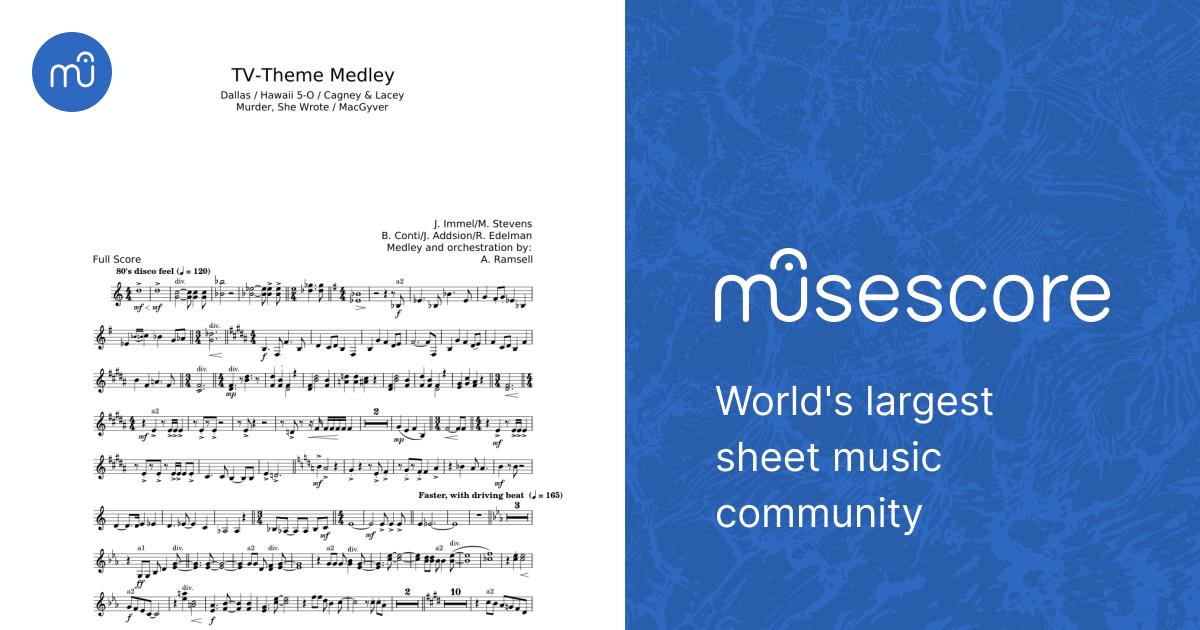 TV-Theme Medley - Various Artists Sheet music for Trumpet in b-flat ...