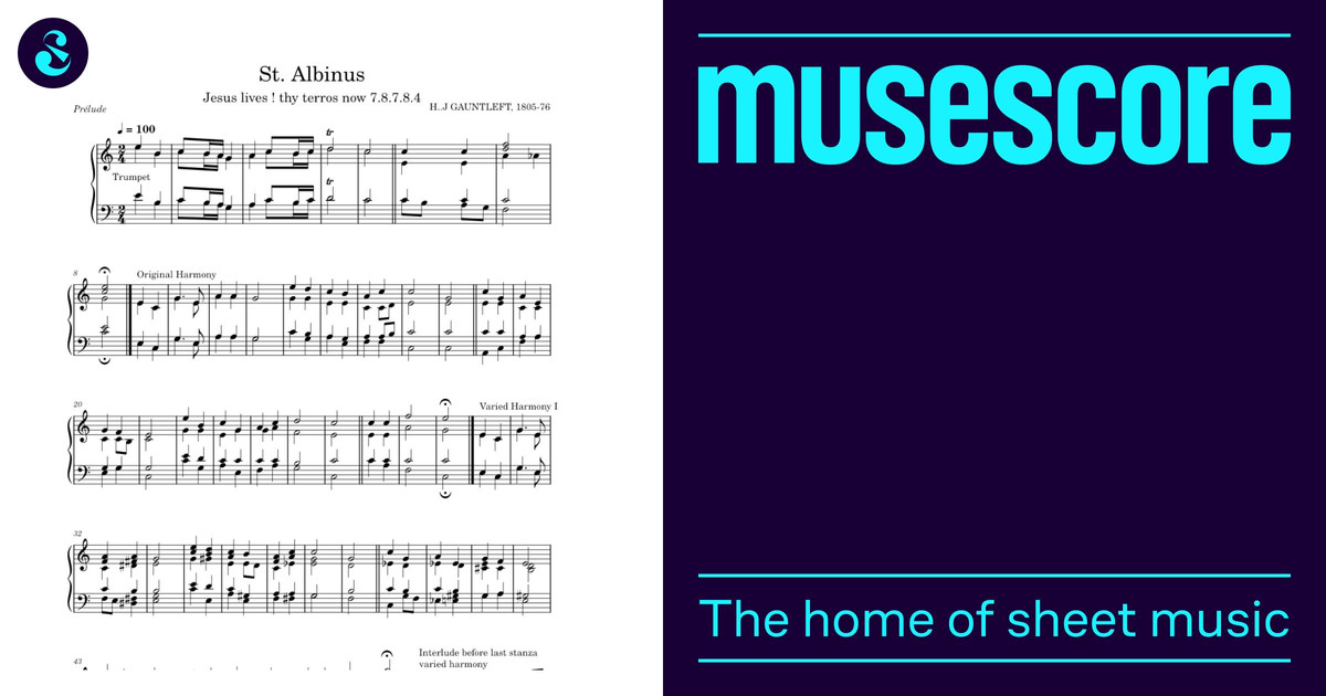 St. Albinus Sheet Music for Organ (Solo) | MuseScore.com