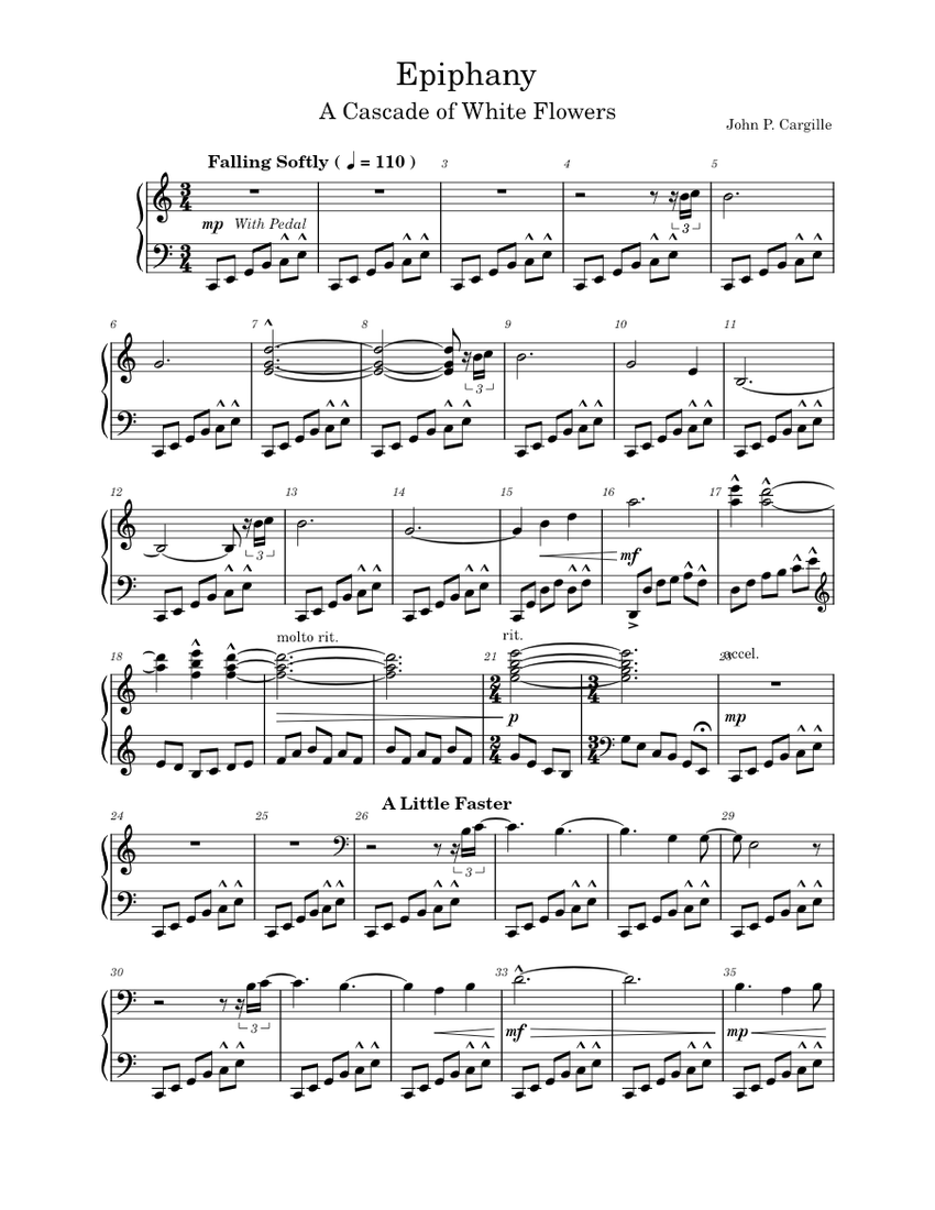 Epiphany Sheet music for Piano (Solo) | Musescore.com