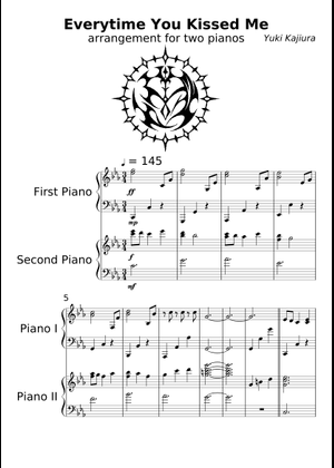 Everytime You Kissed Me Sheet Music for Piano, Violin, Cello (Mixed ...