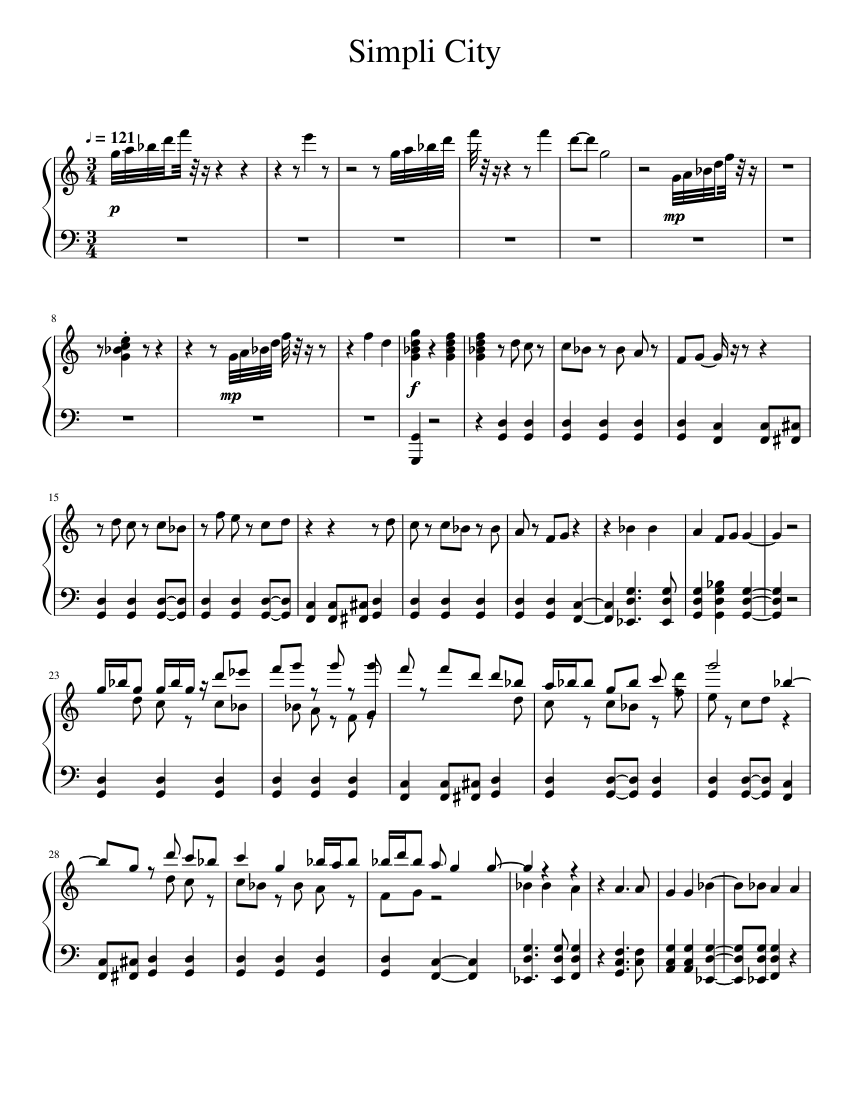Simplicity Sheet music for Piano (Solo) Easy | Musescore.com
