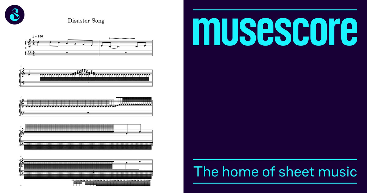 Disaster Song(Useless. Maybe...) – cuteyumin1004 Sheet Music for Piano ...