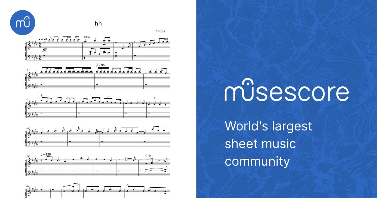 hh Sheet Music with Chords for Piano (Solo) | MuseScore.com