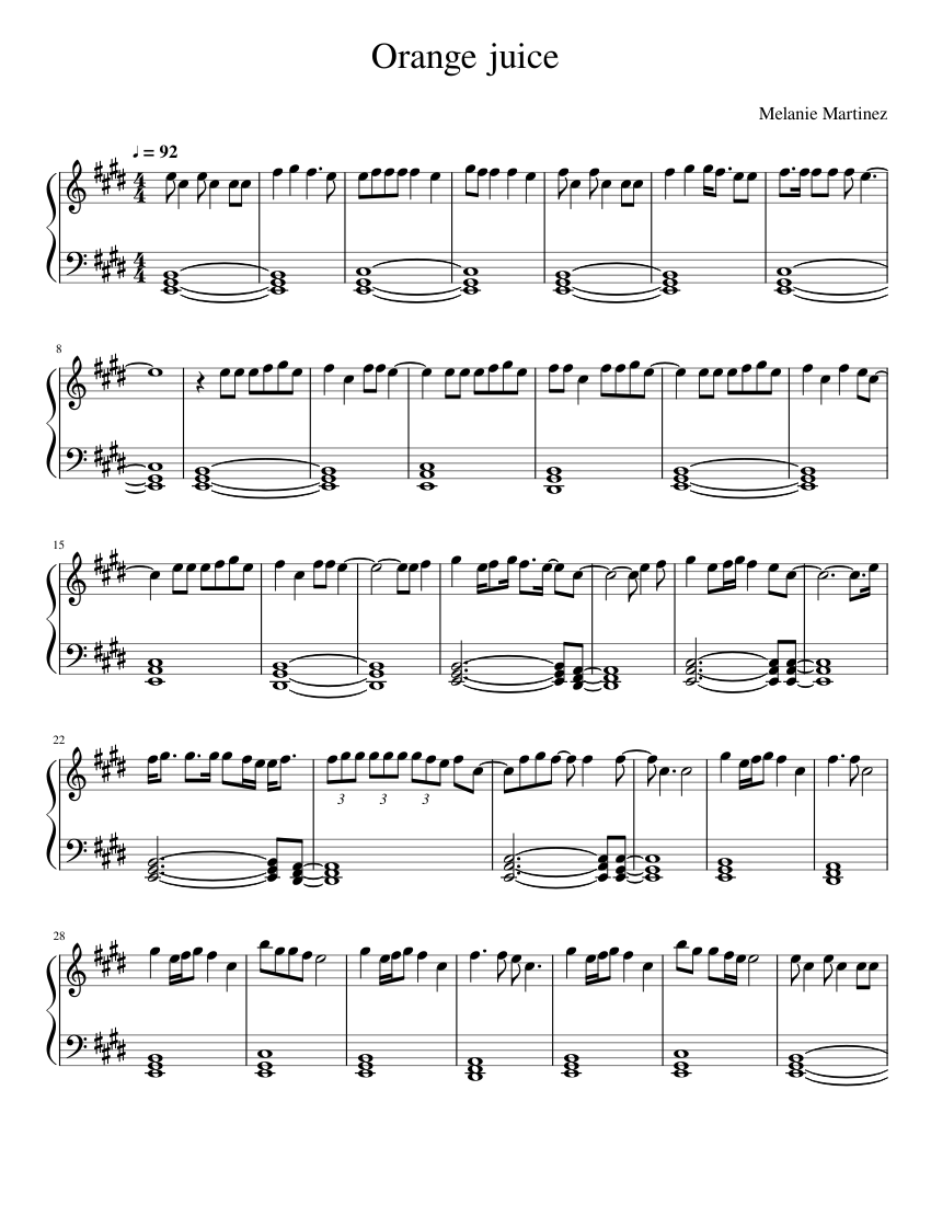 orange juice coloring page melanie martinez