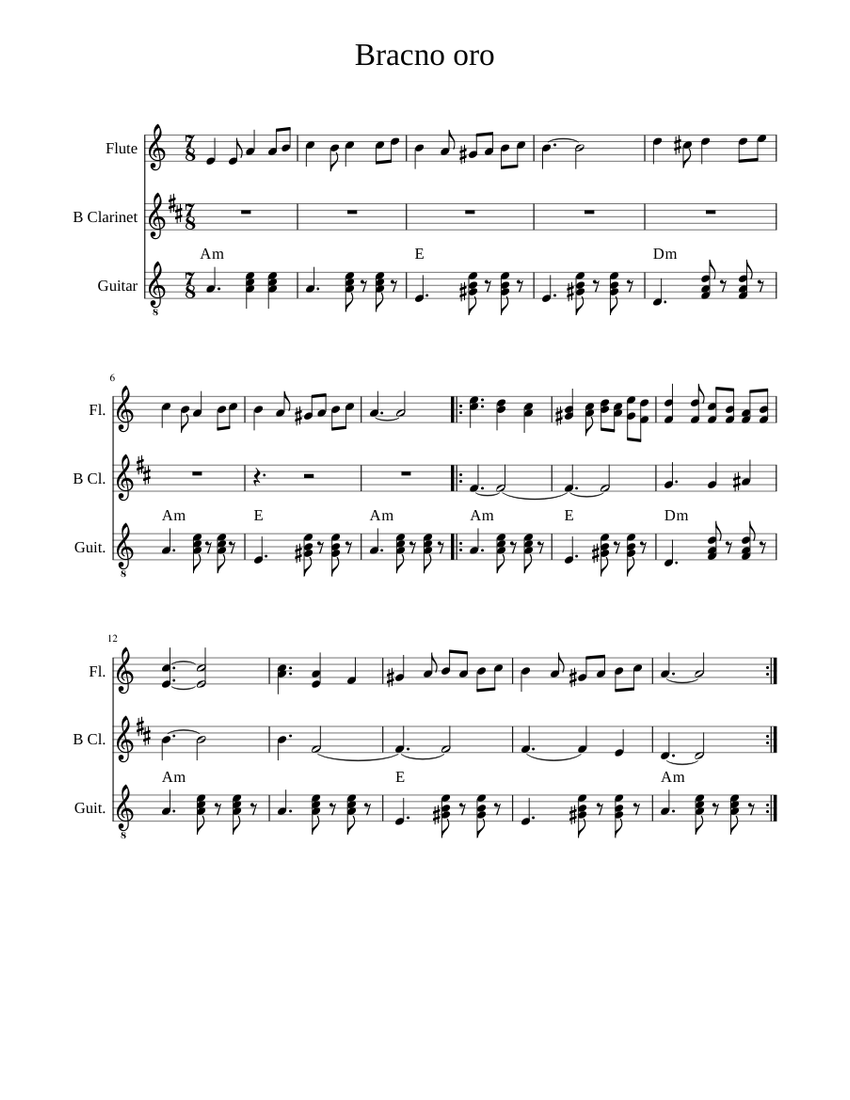 Bracno oro – Misc Traditional Bracno oro - Albanian traditional Sheet ...