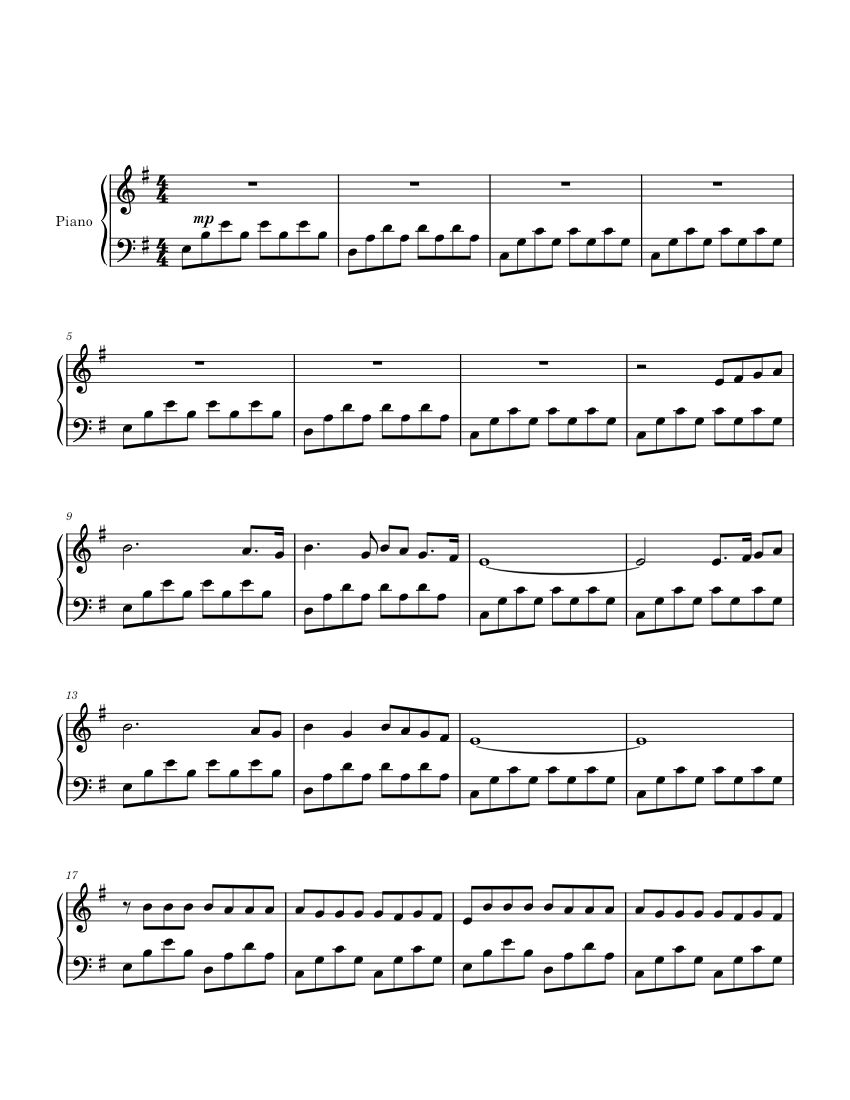 Unhinged – Mike Lazarev Sheet Music for Piano, Vocals (Solo ...