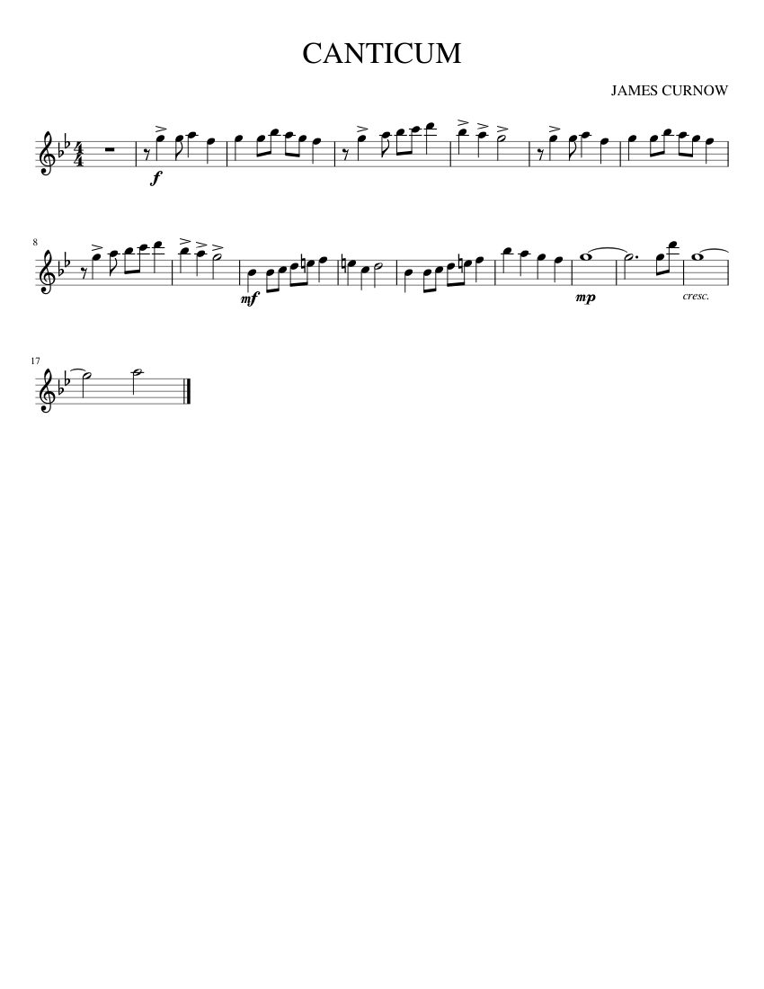 CANTICUM Sheet Music for Flute (Solo) | MuseScore.com