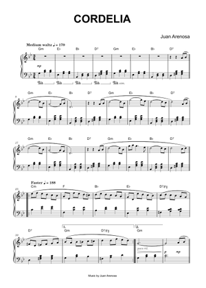 Cordelia – Juan Arenosa Sheet Music for Piano (Solo) | MuseScore.com