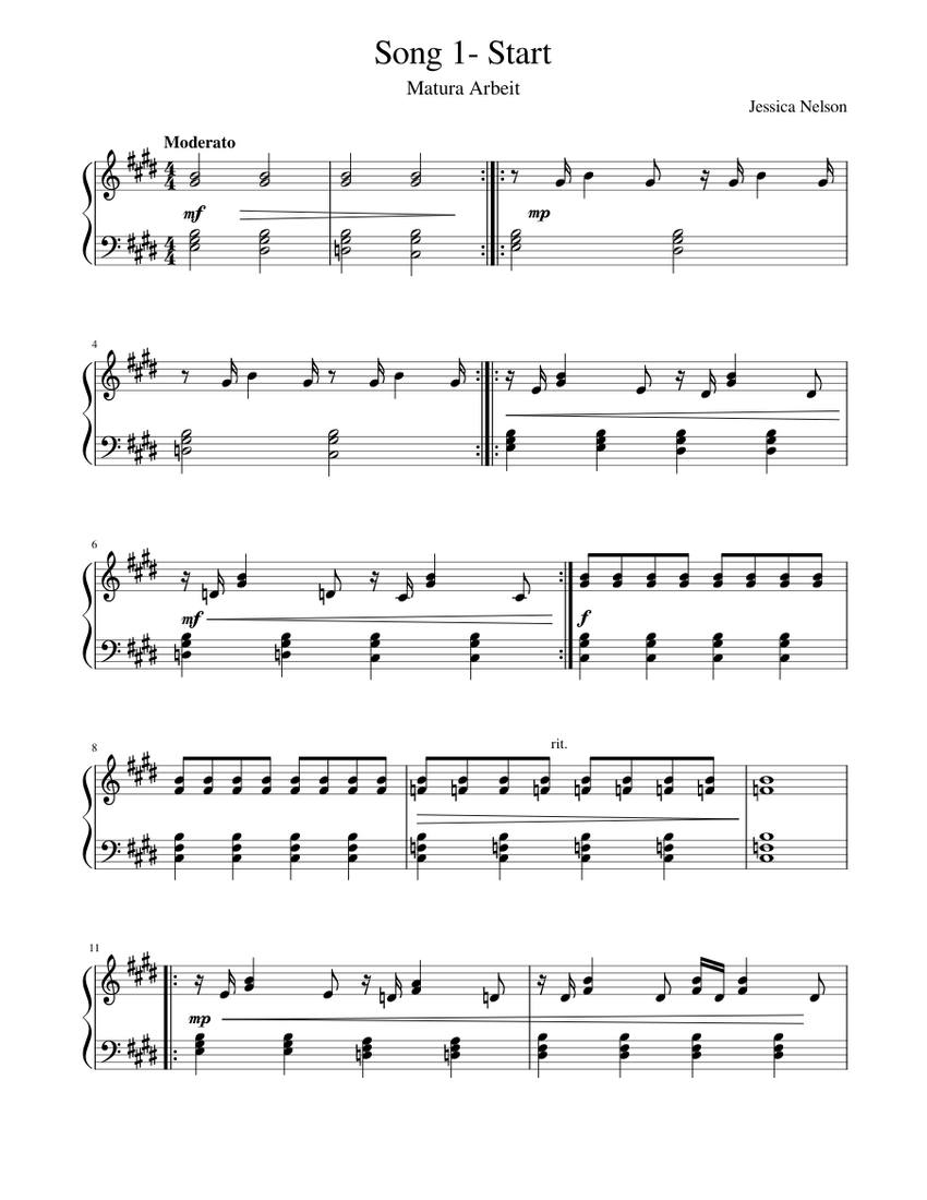 The start Sheet Music for Piano (Solo) Easy | MuseScore.com