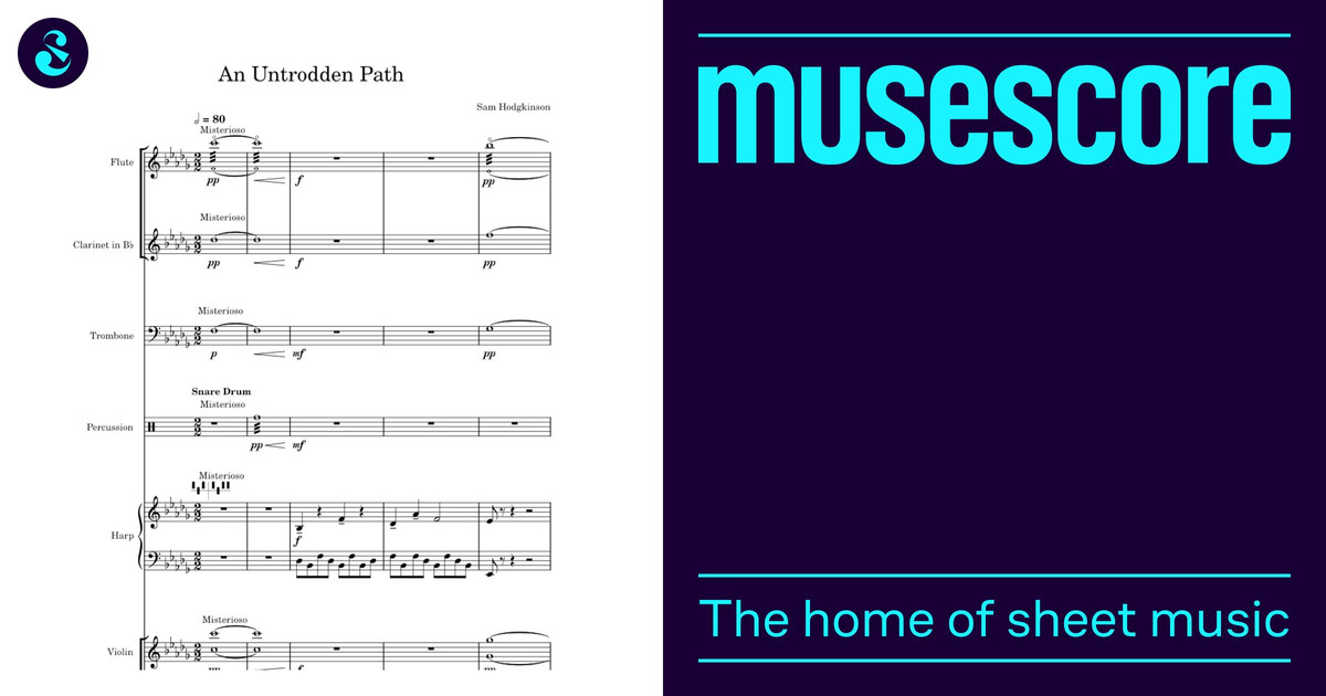 An Untrodden Path Sheet music for Trombone, Flute, Violin, Cello & more ...
