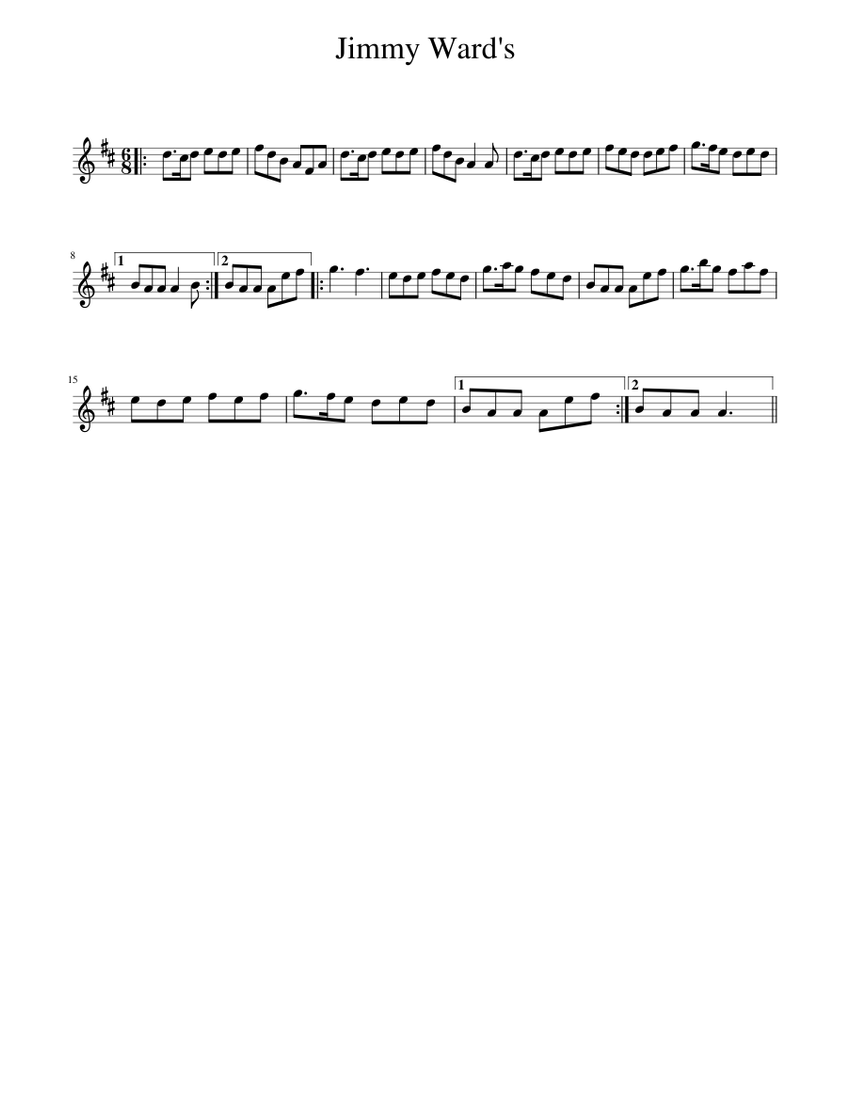 Jimmy Ward's Sheet music for Piano (Solo) Easy | Musescore.com
