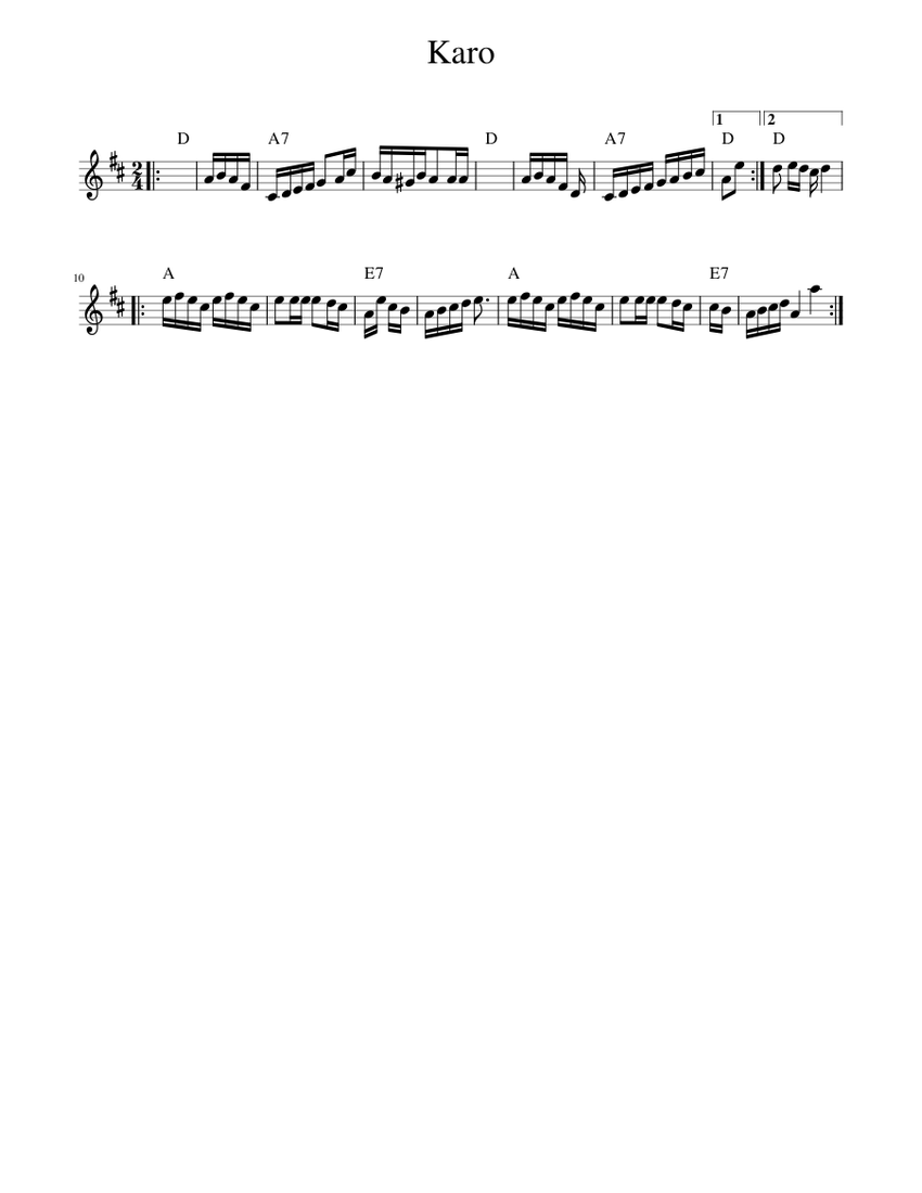 Karo Sheet music for Piano (Solo) Easy | Musescore.com