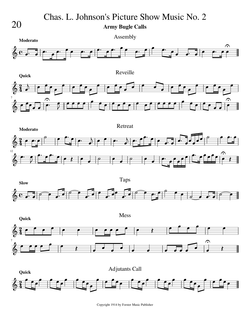 bugle instrument notes