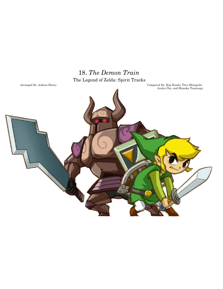 18. The Demon Train - The Legend of Zelda: Spirit Tracks Sheet Music ...