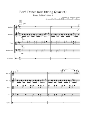 Bard Dance – Borislav Slavov Baldur's Gate 3 Bard Dance (Violin) Sheet ...