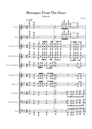 Messages From The Stars – RAH Band Sheet Music with Chords for Piano ...
