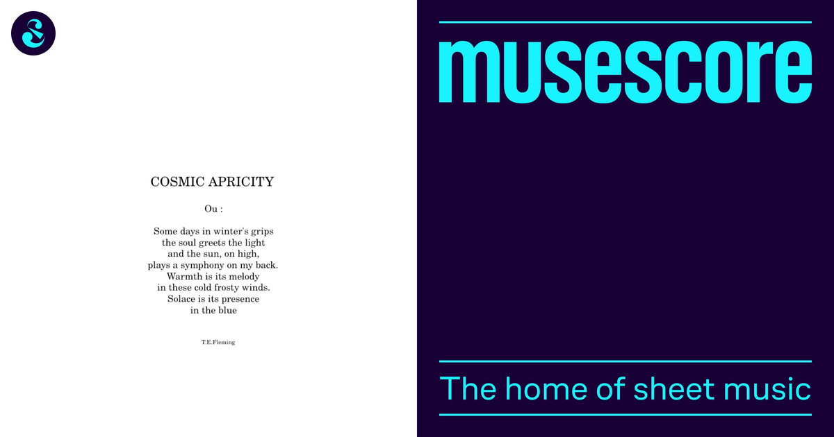 COSMIC APRICITY – terencefleming Sheet music for Piano (Solo ...