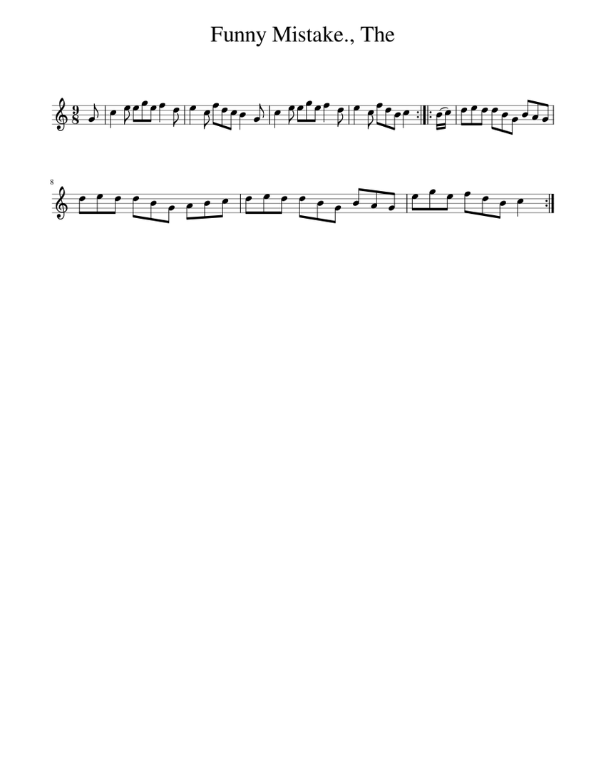 The Funny Mistake. Sheet music for Piano (Solo) | Musescore.com