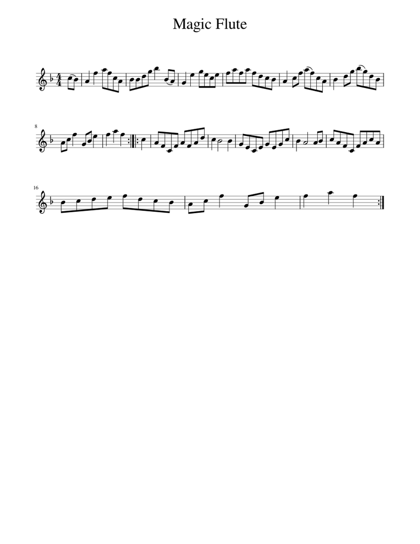 Magic Flute Sheet music for Piano (Solo) | Musescore.com