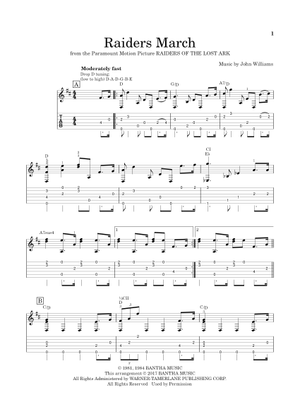 Play Official version of Raiders March Sheet Music by John Williams for ...