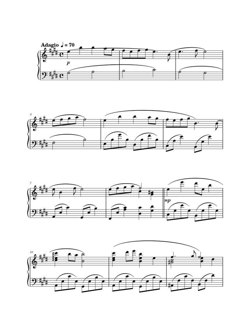 Ruu's Song – Yu-Peng Chen Genshin Impact Sheet Music for Piano (Solo ...