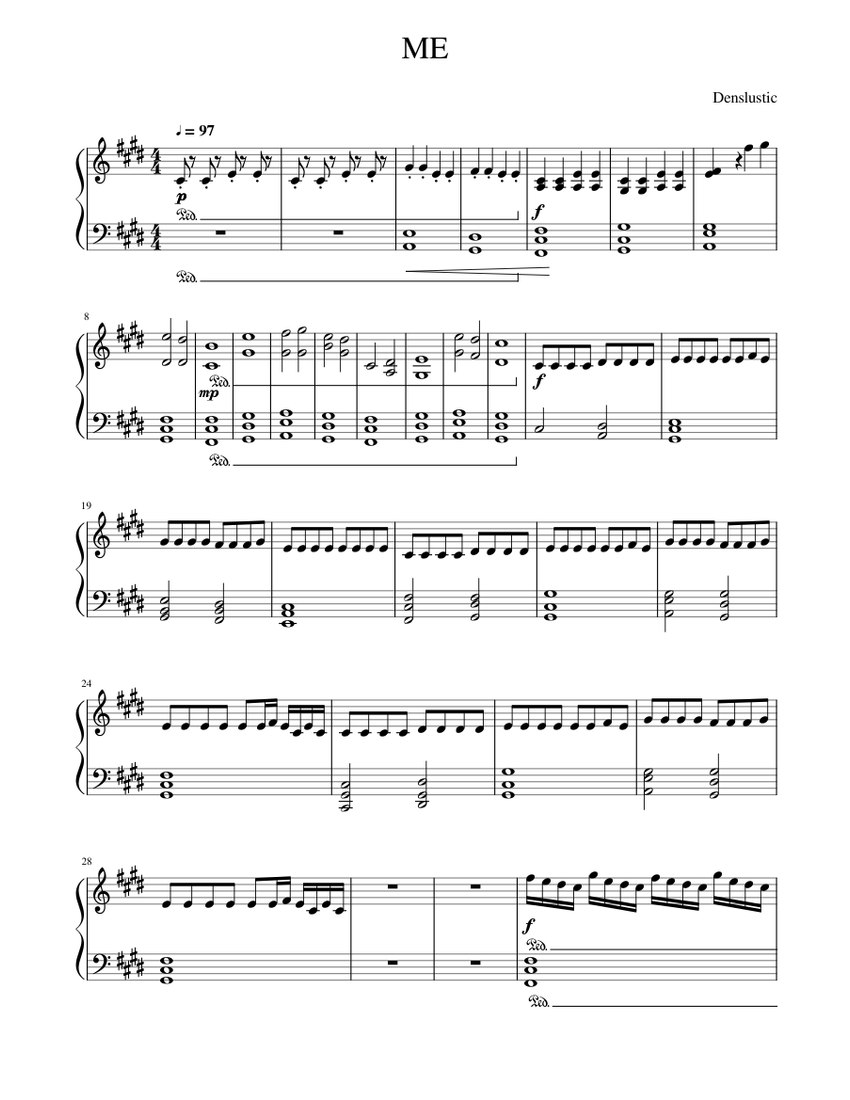 ME - piano tutorial