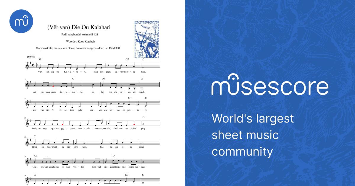 (Ver van) Die ou Kalahari – Koos Kombuis en Danie Pretorius (FAK ii #21 ...